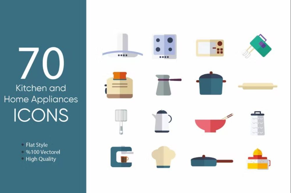 15+ Free Kitchen Icons Ai EPS PNG Download - Graphic Cloud