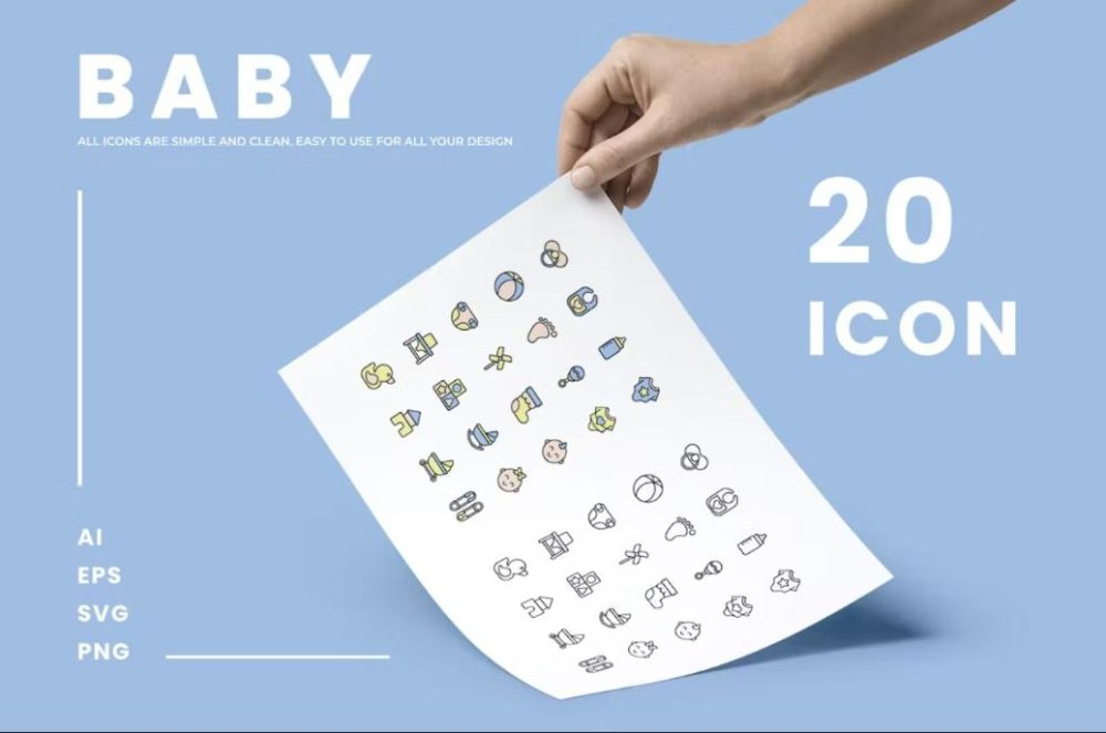 15+ Baby and Childhood Icons Free Download - Graphic Cloud