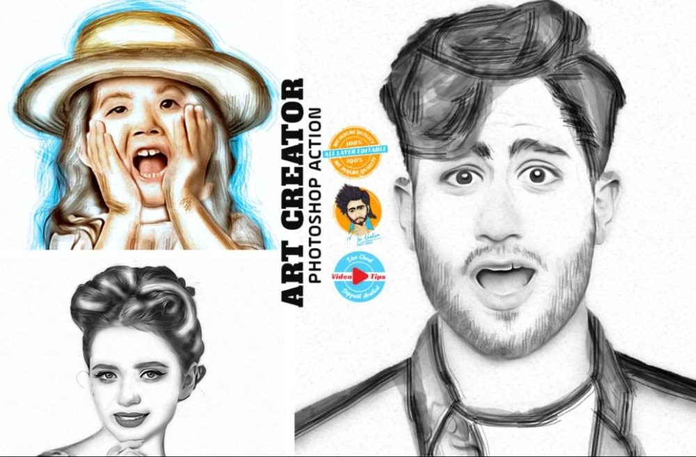 15+ Sketch Effect Creator Photoshop Download - Graphic Cloud