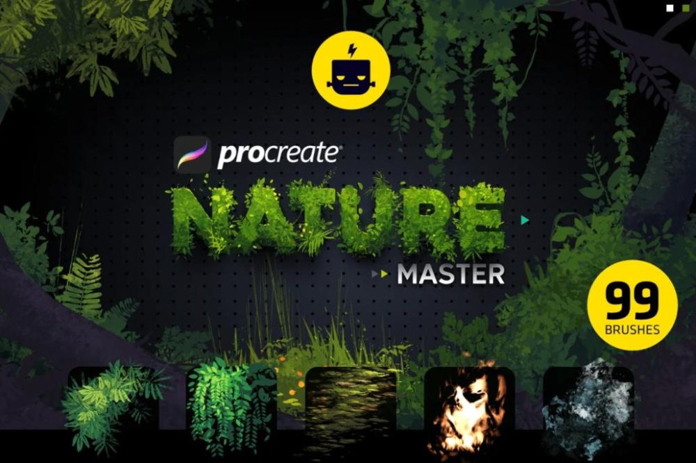 15+ Nature Brushes Procreate ABR FREE - Graphic Cloud