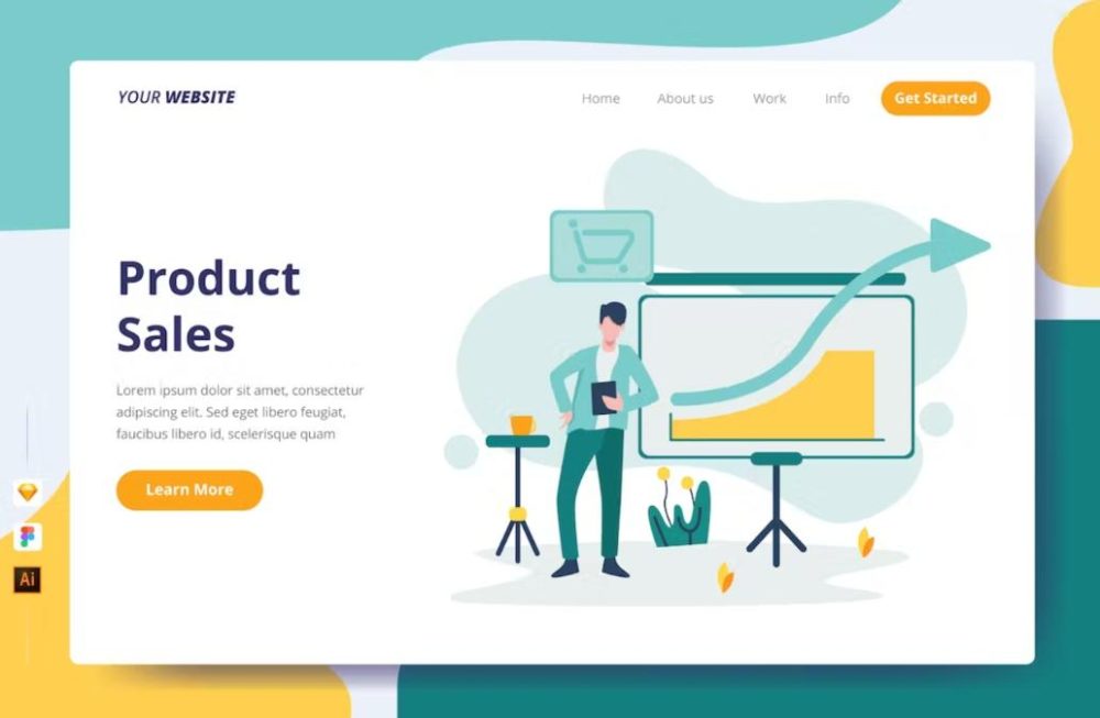 15+ FREE Sales Landing Page Template Download - Graphic Cloud