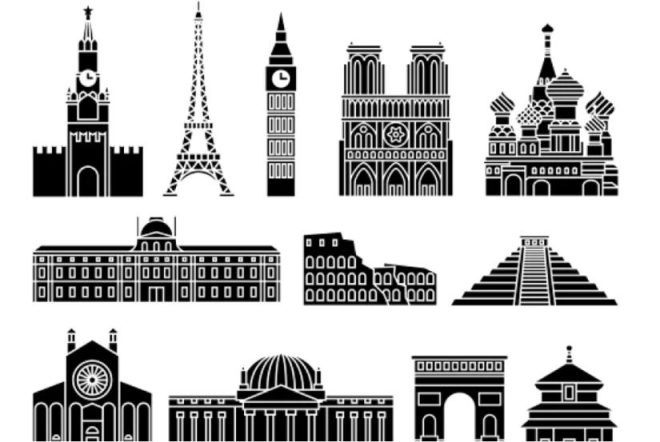 15+ FREE World Landmark Icons EPS PNG AI - Graphic Cloud
