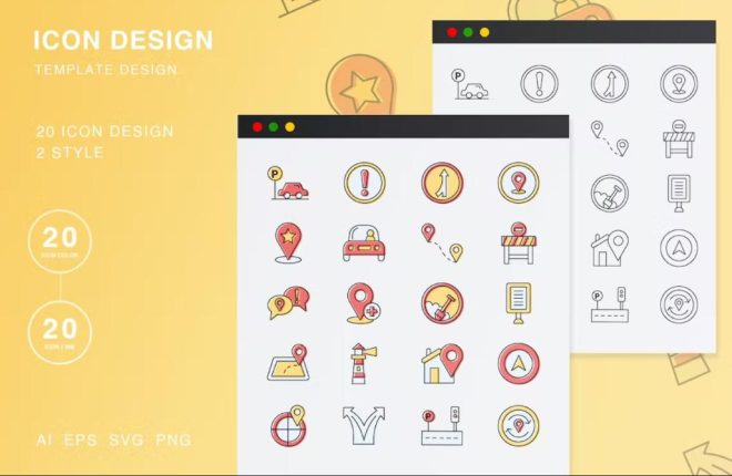 15+ Map Navigation Icons PNG AI Download - Graphic Cloud