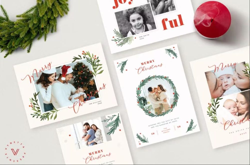 15+ Christmas Card Template Ai FREE Download - Graphic Cloud