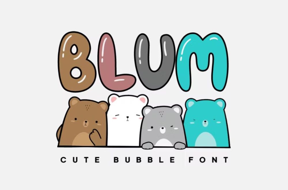 15+ FREE Bubbly Fonts TTF OTF Download - Graphic Cloud