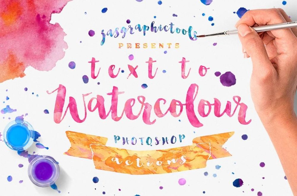 15+ Watercolor Text Effect FREE Download - Graphic Cloud