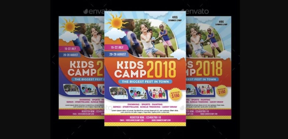 15+ Kids Camp Flyer Template FREE Download - Graphic Cloud