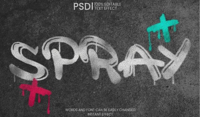 15+ FREE Spray Text Effect ATN Download - Graphic Cloud