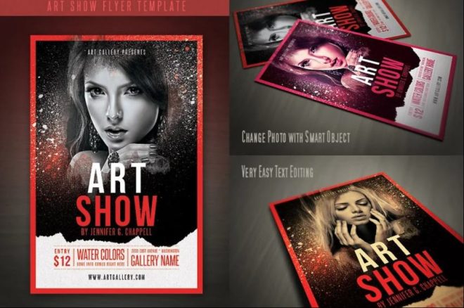 15+ Art Show Flyer Template FREE Download - Graphic Cloud
