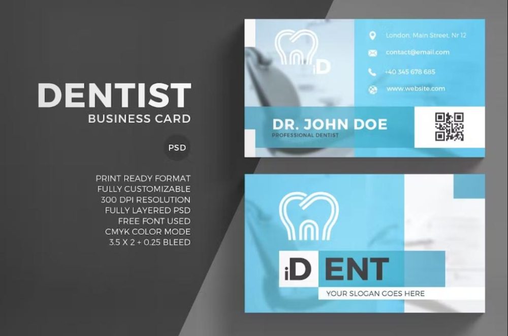 15+ FREE Dentist Business Card PSD Download - Graphic Cloud