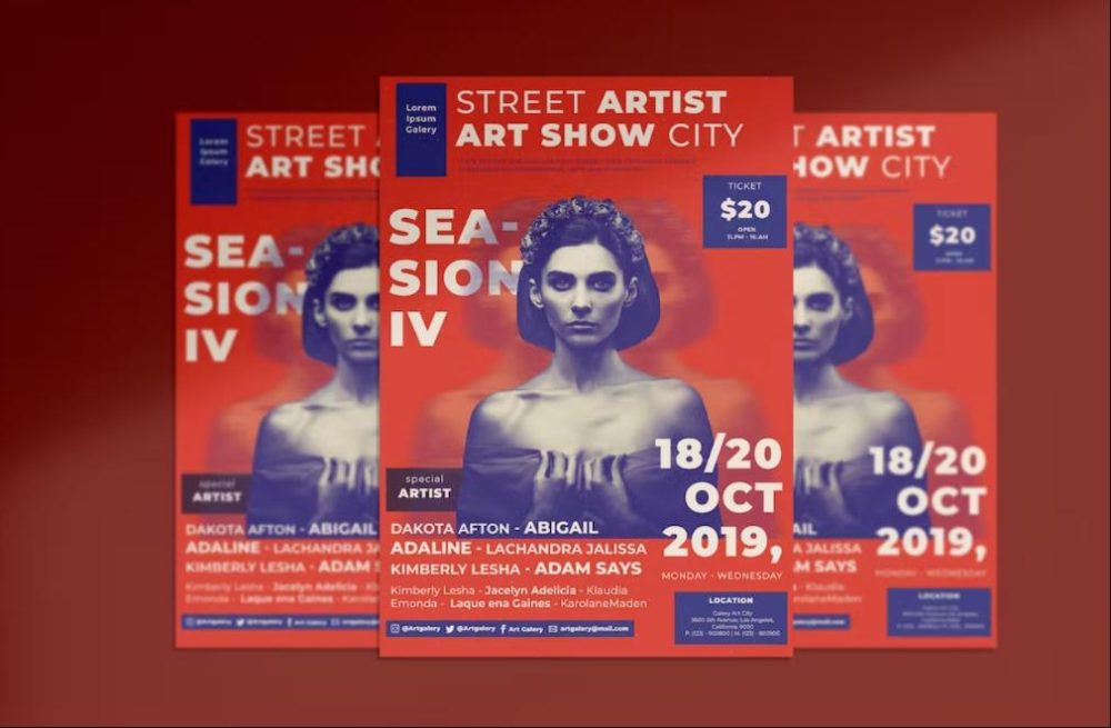 15+ Art Show Flyer Template FREE Download - Graphic Cloud