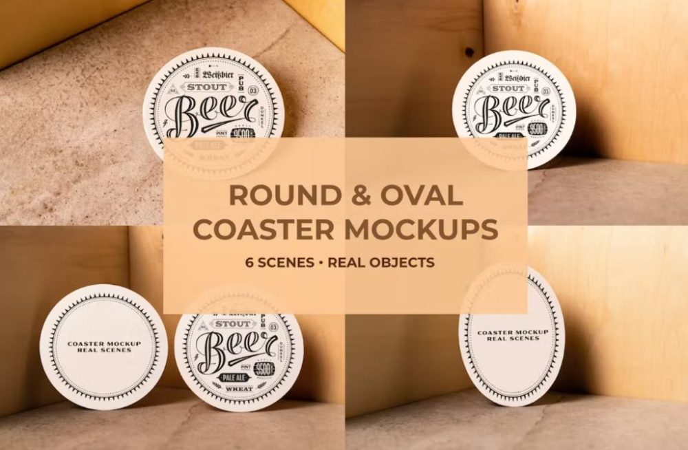 15+ Round Coaster Mockup PSD FREE Download - Graphic Cloud