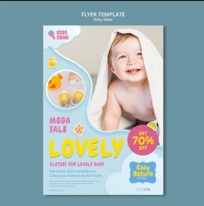 15+ Free Baby Shop Flyer Template PSD - Graphic Cloud