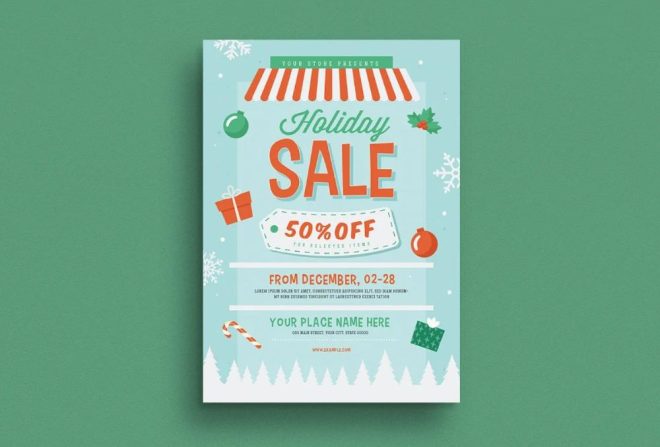 15+ FREE Christmas Sale Flyer Template PSD - Graphic Cloud