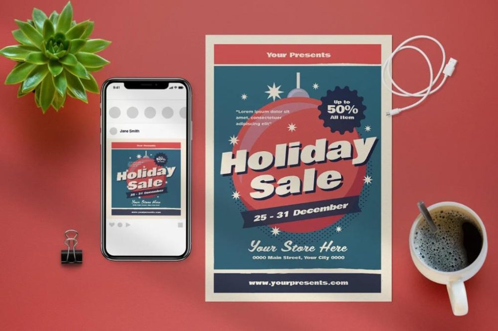 15+ FREE Christmas Sale Flyer Template PSD - Graphic Cloud