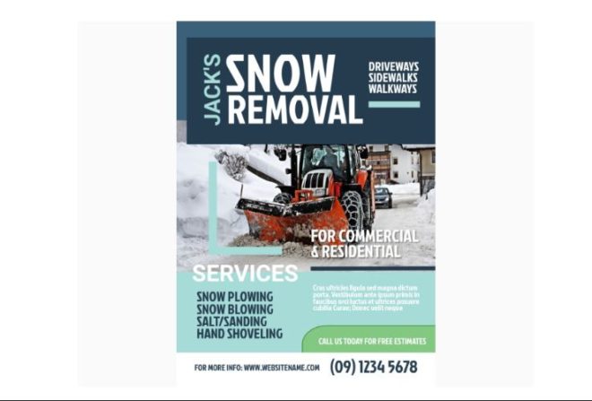 15+ FREE Snow Removal Services Flyer Template - Graphic Cloud
