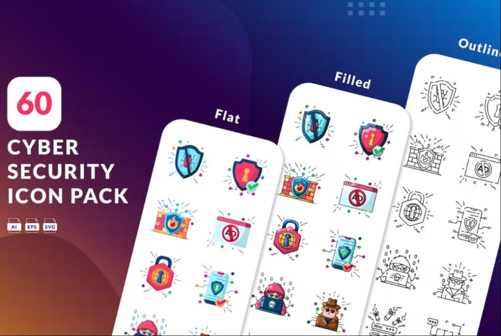 15+ Cyber Security Icons Ai EPS FREE Download - Graphic Cloud