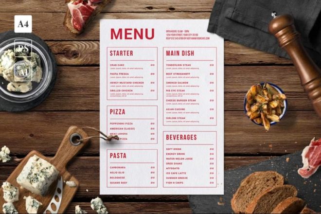 15+ Burger Store Menu Template PSD Download - Graphic Cloud