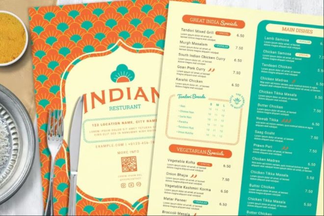 15+ Free Indian Restaurant Menu Template PSD - Graphic Cloud