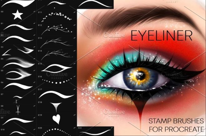 15+ FREE Eyelash Brushes Procreate Download - Graphic Cloud