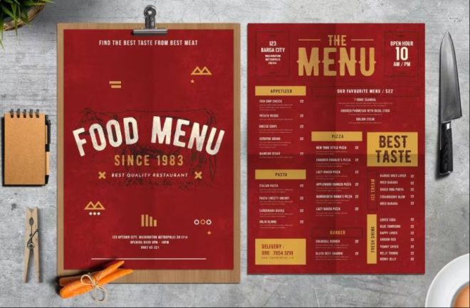 15+ Rustic Menu Template PSD FREE Download - Graphic Cloud