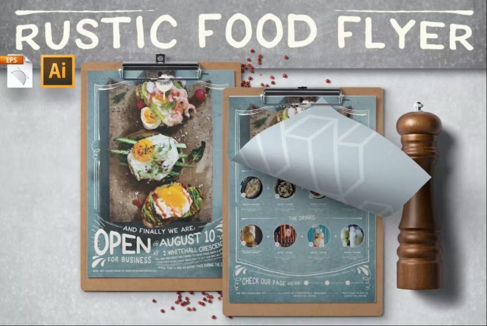 15+ Rustic Menu Template PSD FREE Download - Graphic Cloud