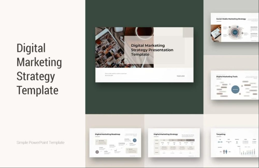 10+ Social Media Marketing PowerPoint Template - Graphic Cloud
