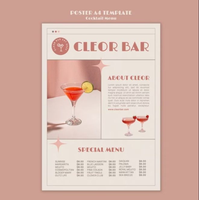 15+ FREE Drinks Menu Template PSD Download - Graphic Cloud
