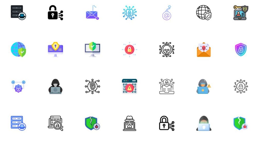 15+ Cyber Security Icons Ai EPS FREE Download - Graphic Cloud