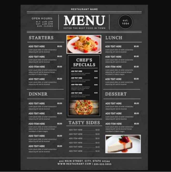 15+ Rustic Menu Template PSD FREE Download - Graphic Cloud