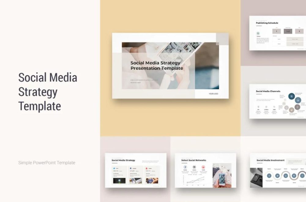10+ Social Media Marketing PowerPoint Template - Graphic Cloud