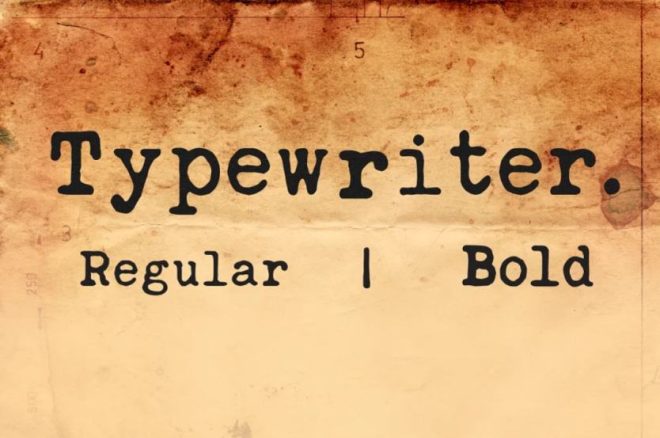 15+ Vintage Typewriter Typeface Free Download - Graphic Cloud