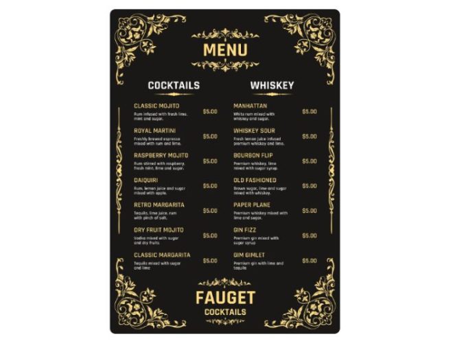 15+ FREE Drinks Menu Template PSD Download - Graphic Cloud