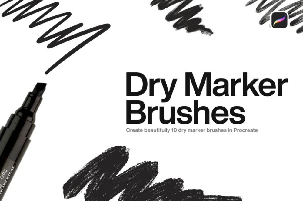 15+ Dry Marker Brushes Procreate Download - Graphic Cloud