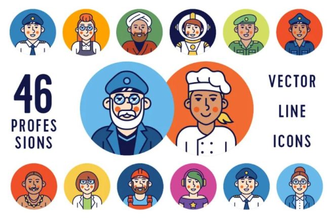 15+ Free Profession Icons Ai EPS Download - Graphic Cloud