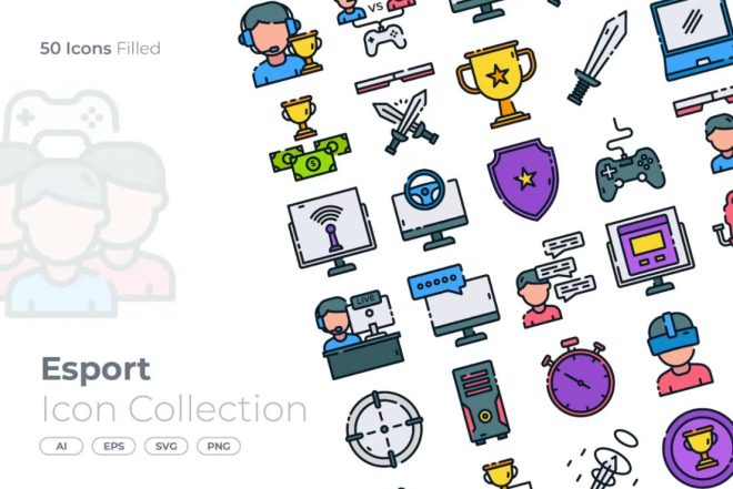 15+ eSports Icons Ai EPS PNG Free Download - Graphic Cloud