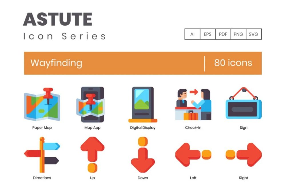 15+ Wayfinding Icons Ai EPS Free Download - Graphic Cloud