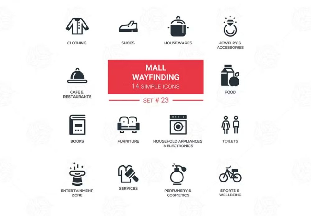 15+ Wayfinding Icons Ai EPS Free Download - Graphic Cloud