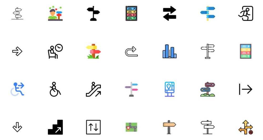 15+ Wayfinding Icons Ai EPS Free Download - Graphic Cloud