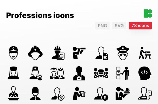 15+ Free Profession Icons Ai EPS Download - Graphic Cloud