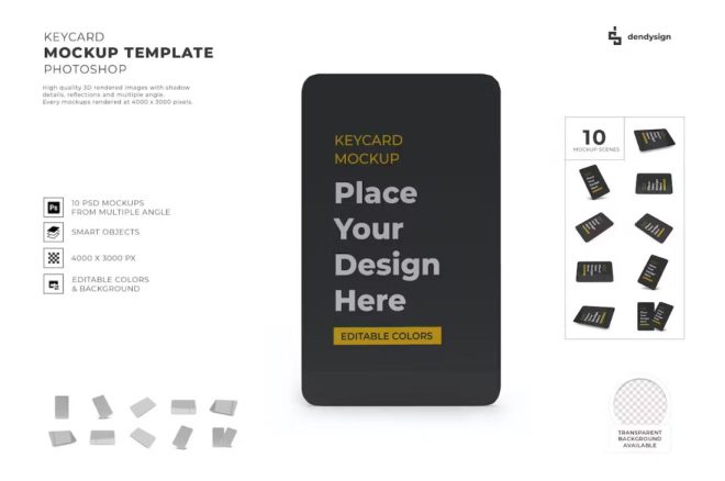 15+ Key Card Mockup PSD Template Download - Graphic Cloud