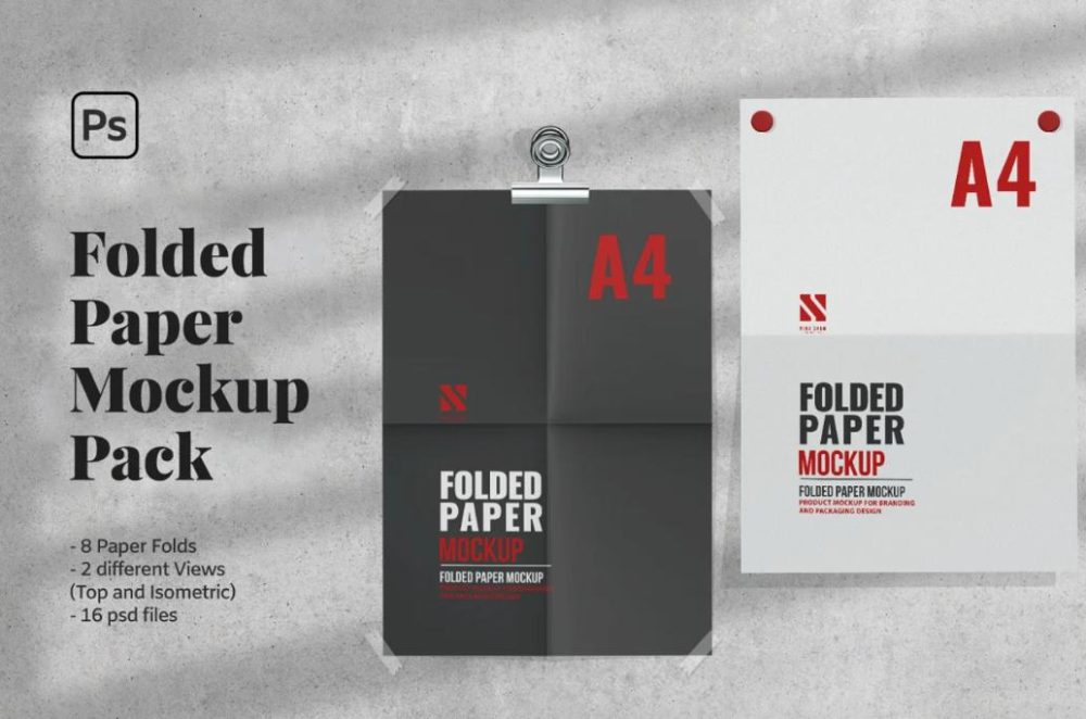 15+ Wrinkled Poster Mockup PSD Download - Graphic Cloud