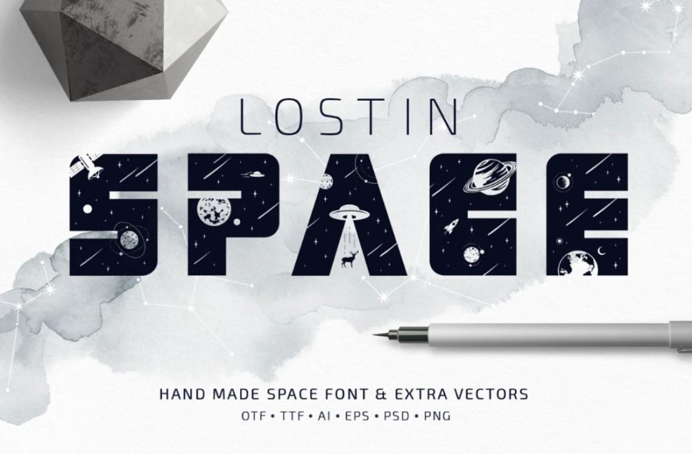 15+ Space Typefaces TTF OTF FREE Download - Graphic Cloud