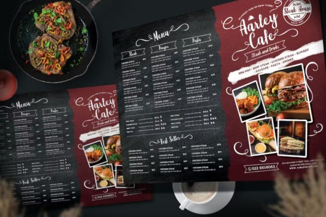 15+ Blackboard Style Menu Ai PSD Template - Graphic Cloud