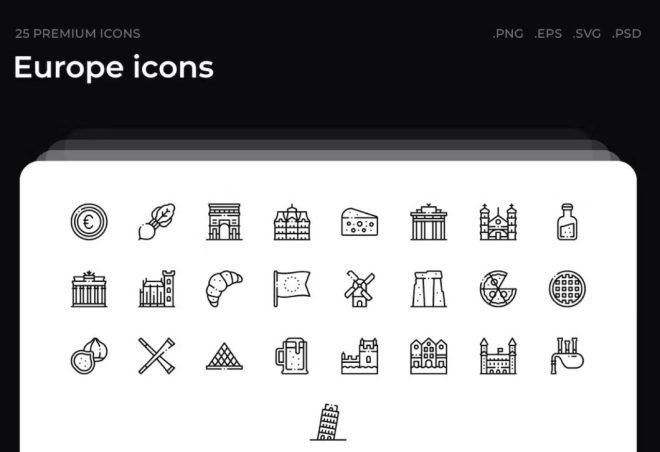 15+ European Icons EPS PNG Ai FREE Download - Graphic Cloud