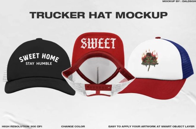 15+ Trucker Hat Mockup PSD Free Download - Graphic Cloud