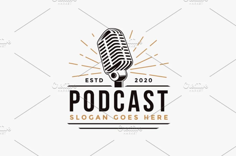 15+ Podcast Logo Design Template Ai PSD Free - Graphic Cloud