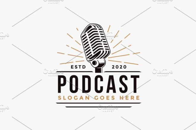 15+ Podcast Logo Design Template Ai PSD Free - Graphic Cloud