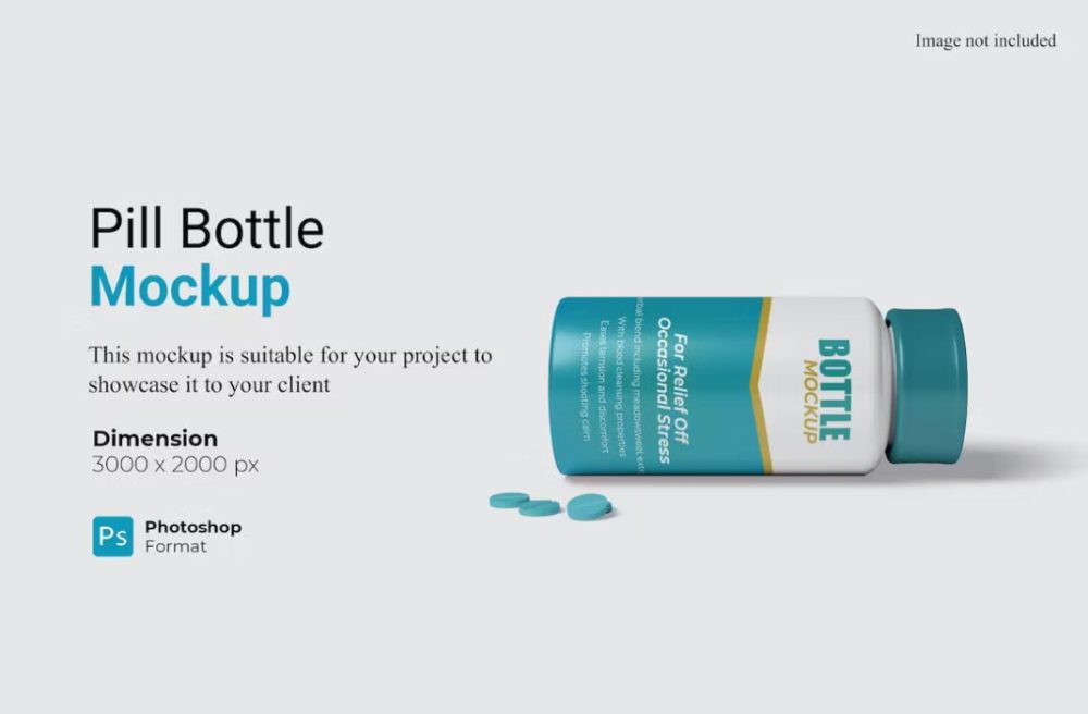 19+ Pills Bottle Mockup PSD Free Download for Branding - Graphic Cloud