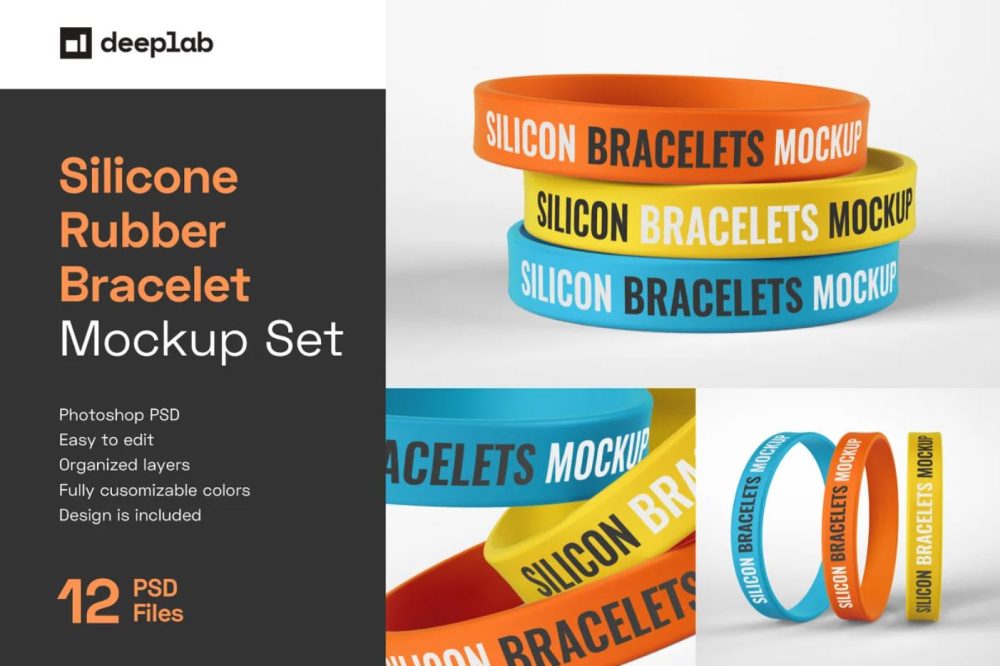 15+ Wristband Mockup PSD Best Download Set - Graphic Cloud